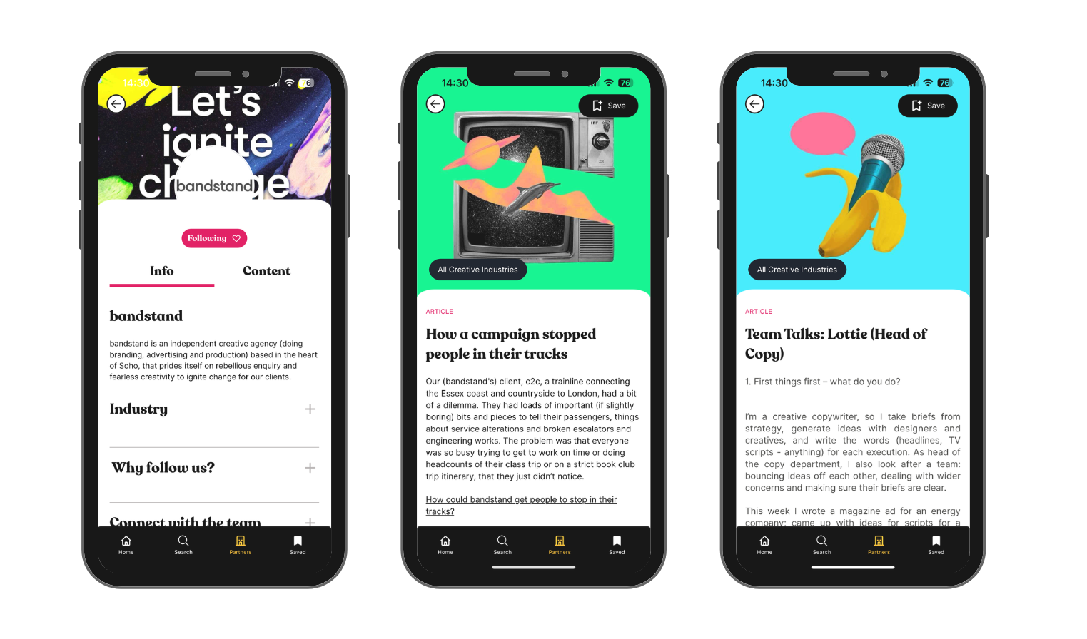bandstand Casestudy — ERIC | Creative Career App
