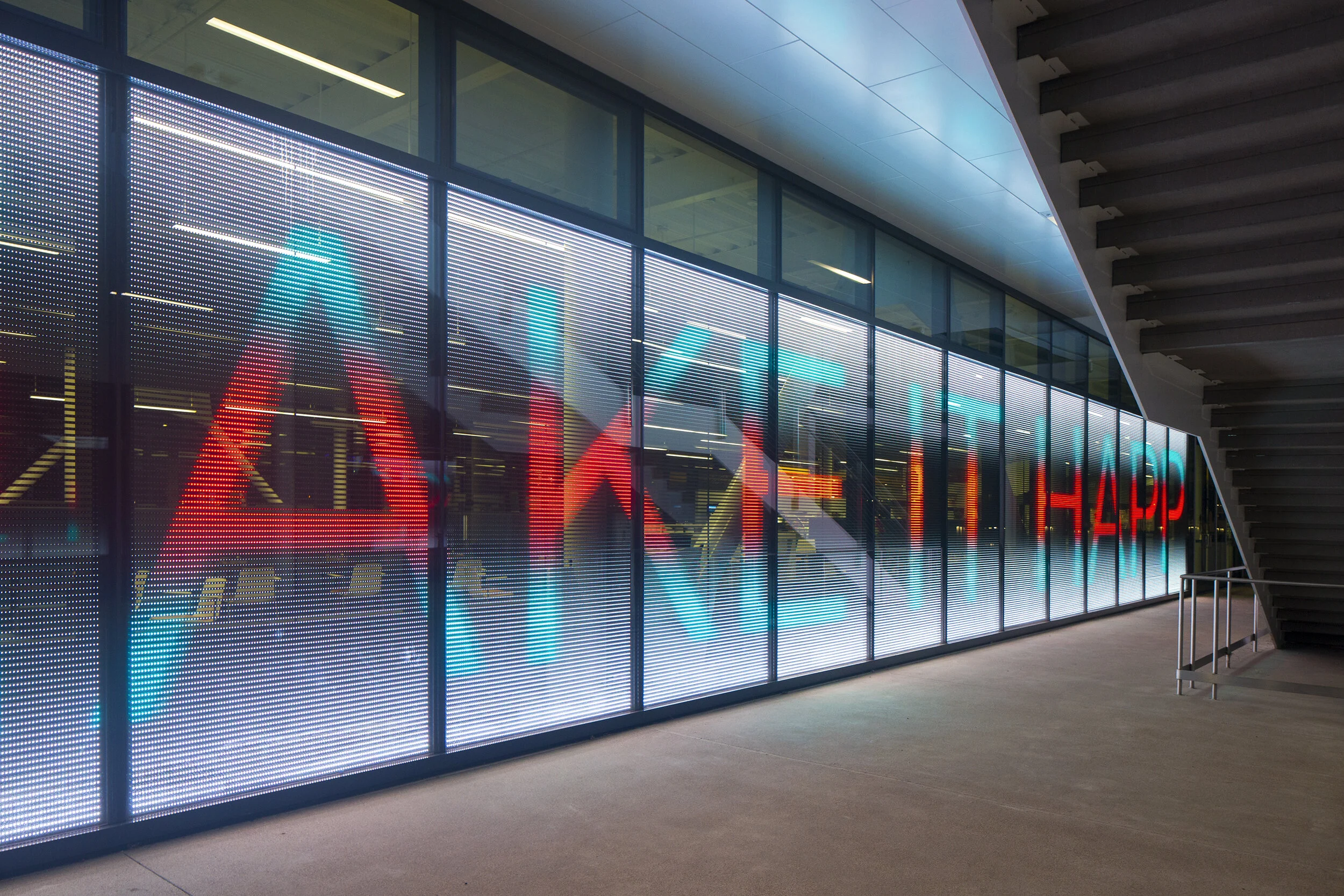 Jenny Holzer Responsive Art Installation | Qualcomm Headquarters ...