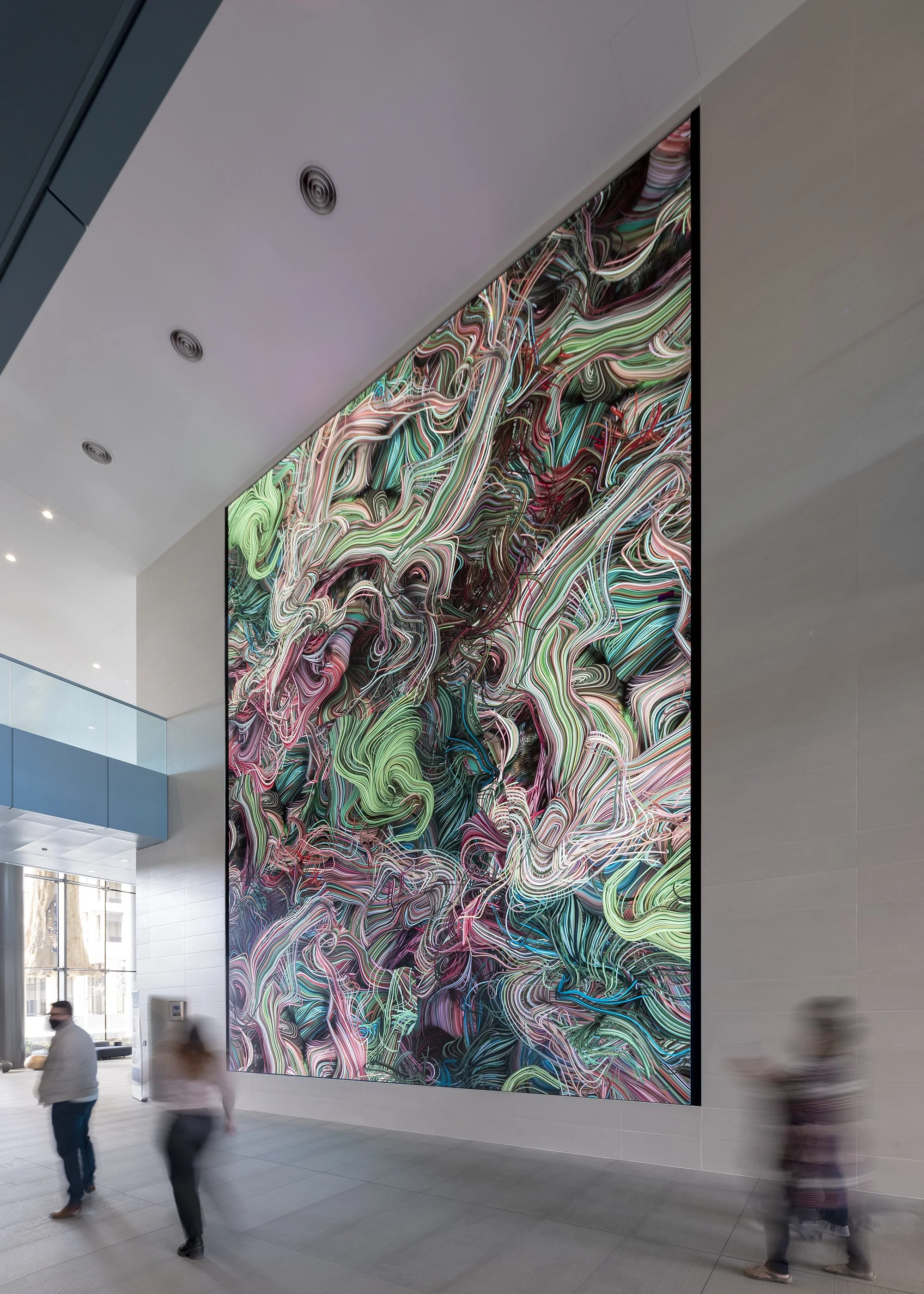 Immersive LED Lobby Installation for Digital Art — StandardVision