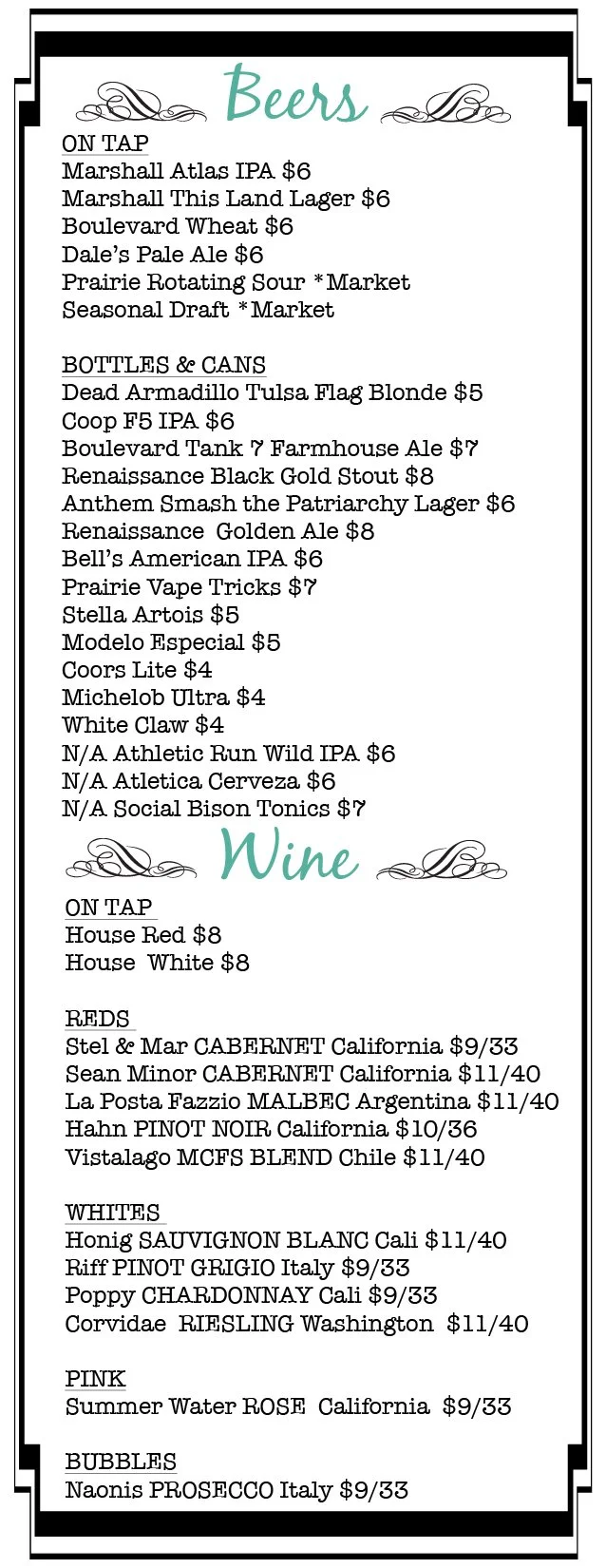 Vault Menu — The Vault