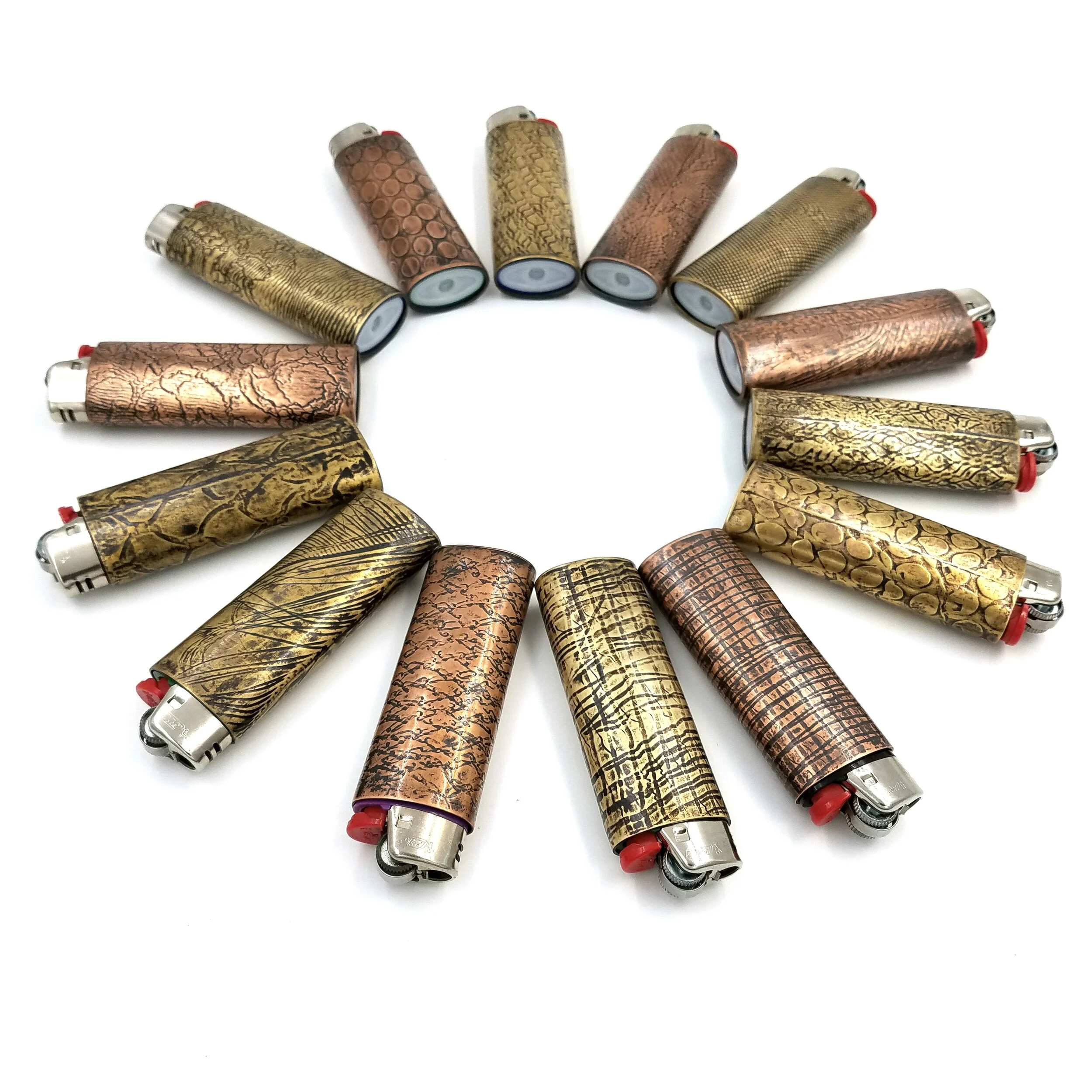 Textured Brass Lighter Case — Shalena White Studios