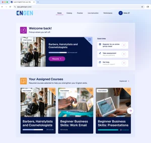 Supercharging — EnGen - Language upskilling platform