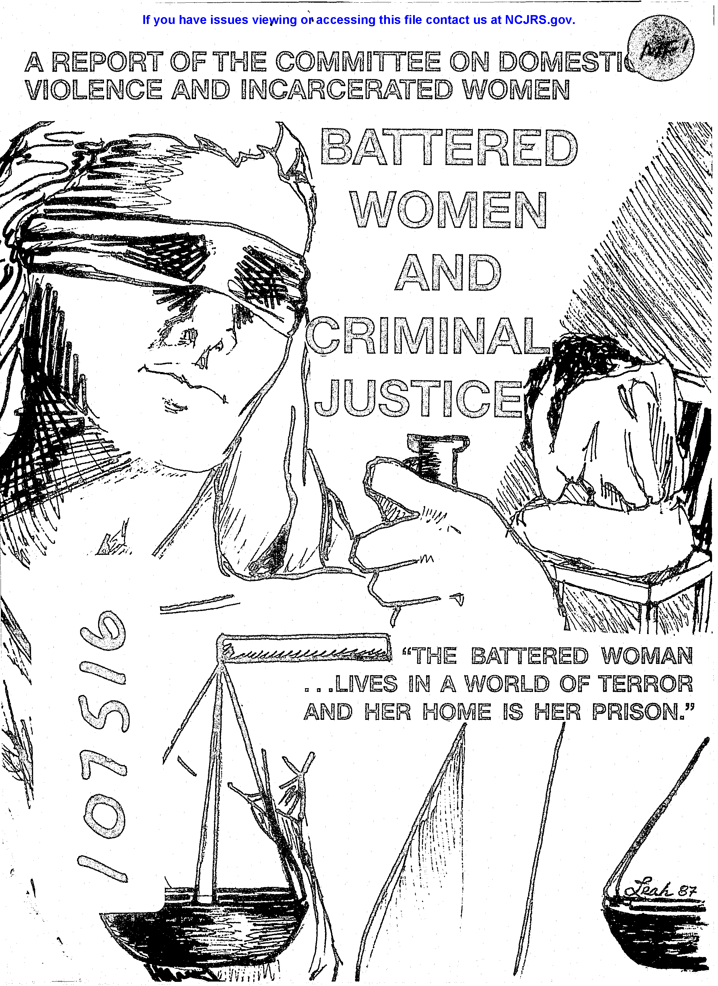 Battered Woman Drawing