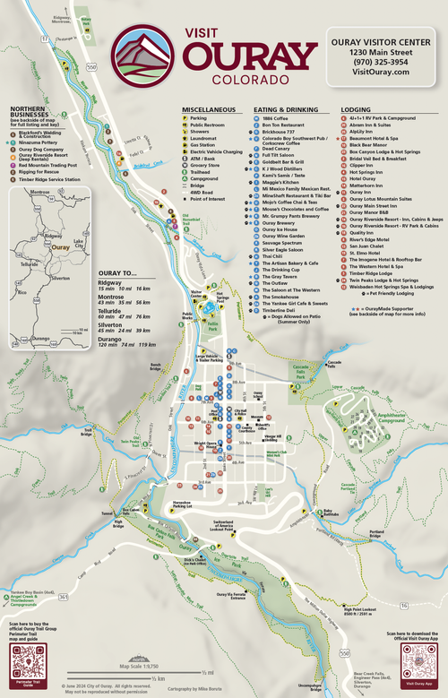 Ouray City Map — Visit Ouray Colorado - Homepage