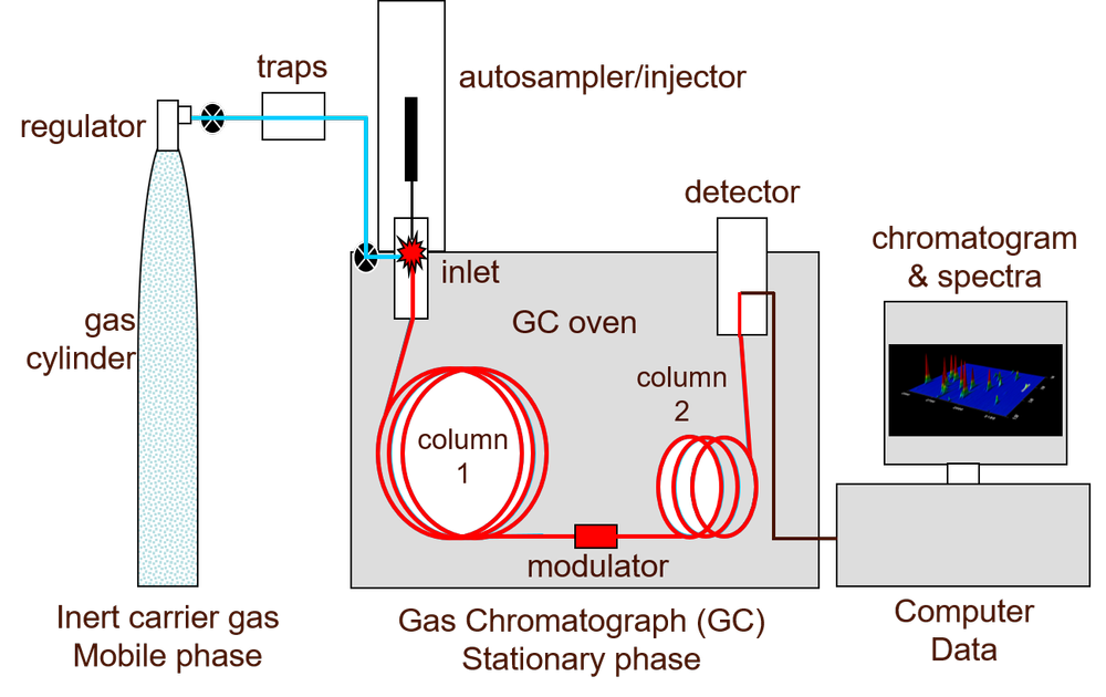 How two-dimensional gas chromatography works | Oxford Indices