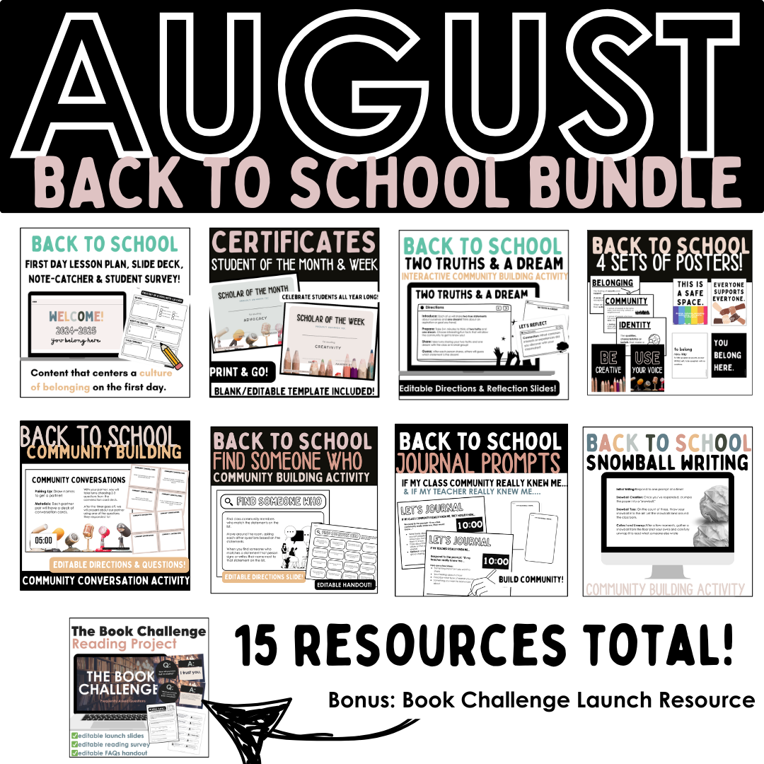 Back to School Find Someone Who Activity for Middle Schoolers Editable ...