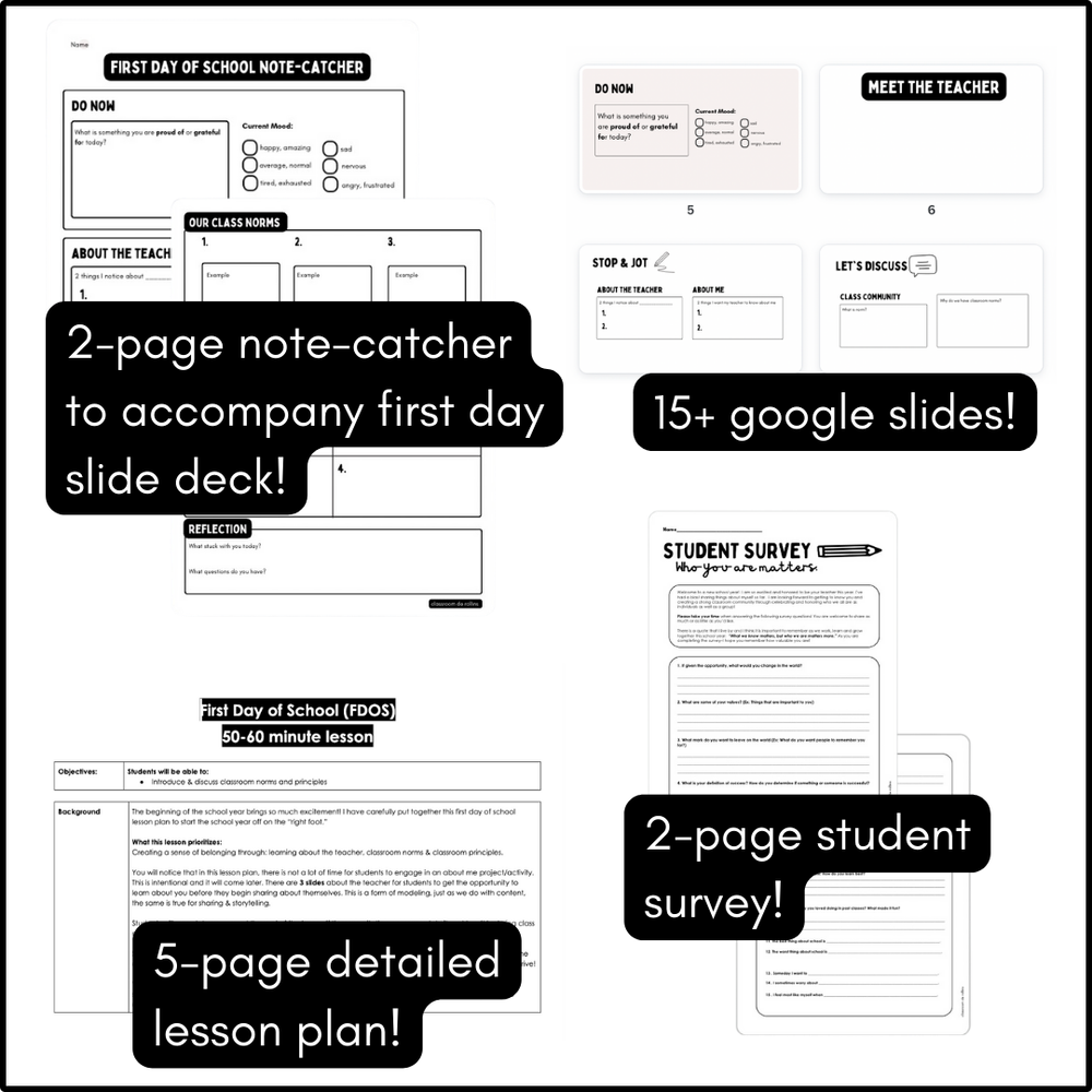 Back to School Find Someone Who Activity for Middle Schoolers Editable ...