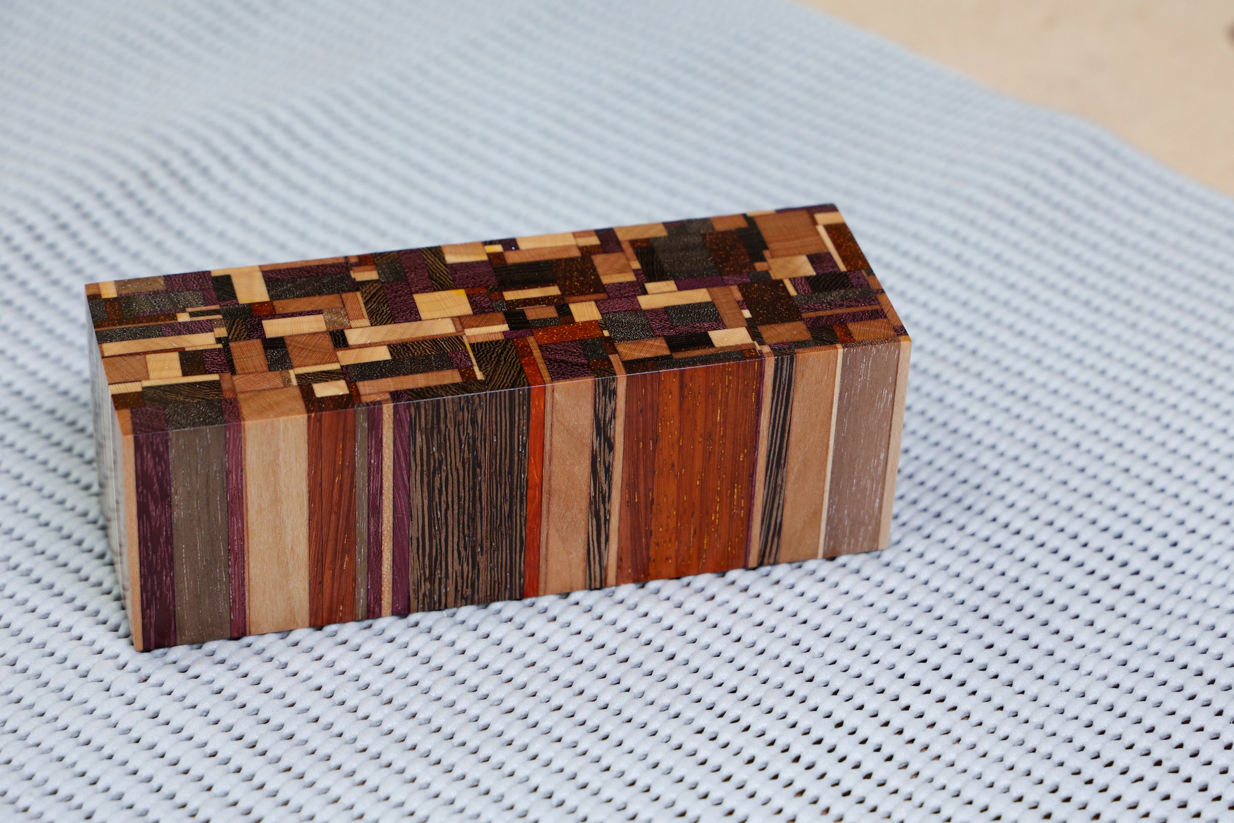Chaotic Blocks -Stabilized Wood Camo - 6"x2"x2" — DeVo's WoodCraft