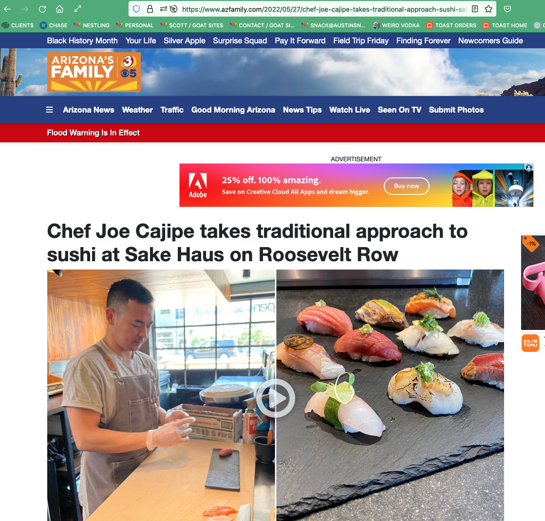 Japanese Cuisine Sake And Sushi In Phoenix — SAKE HAUS / Sushi and Sake Bar