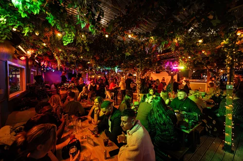 Christmas Parties in Manchester - The Lawn Club | Spinningfields