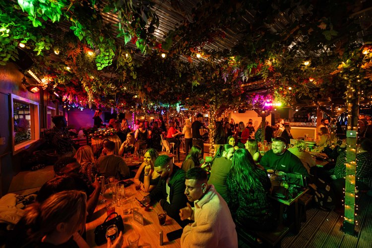 Christmas Parties in Manchester - The Lawn Club | Spinningfields