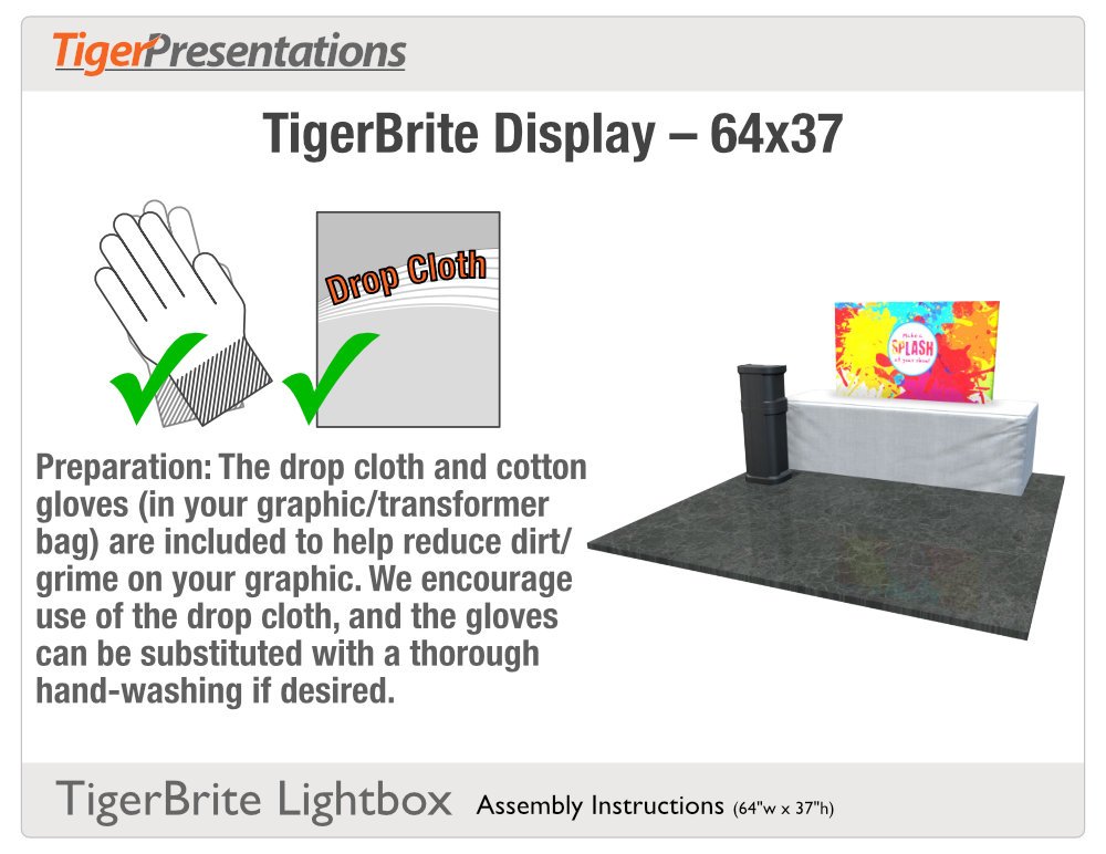 TigerBrite Setup Instructions — Tiger Presentations | Trade Show Displays