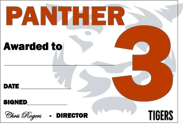 Tigers Badges — Tigers Gymnastics Centre