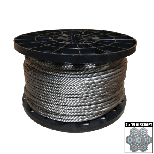 5/16″ Swaged Stainless Steel Wire Rope Cable — Oasis Dock Supply