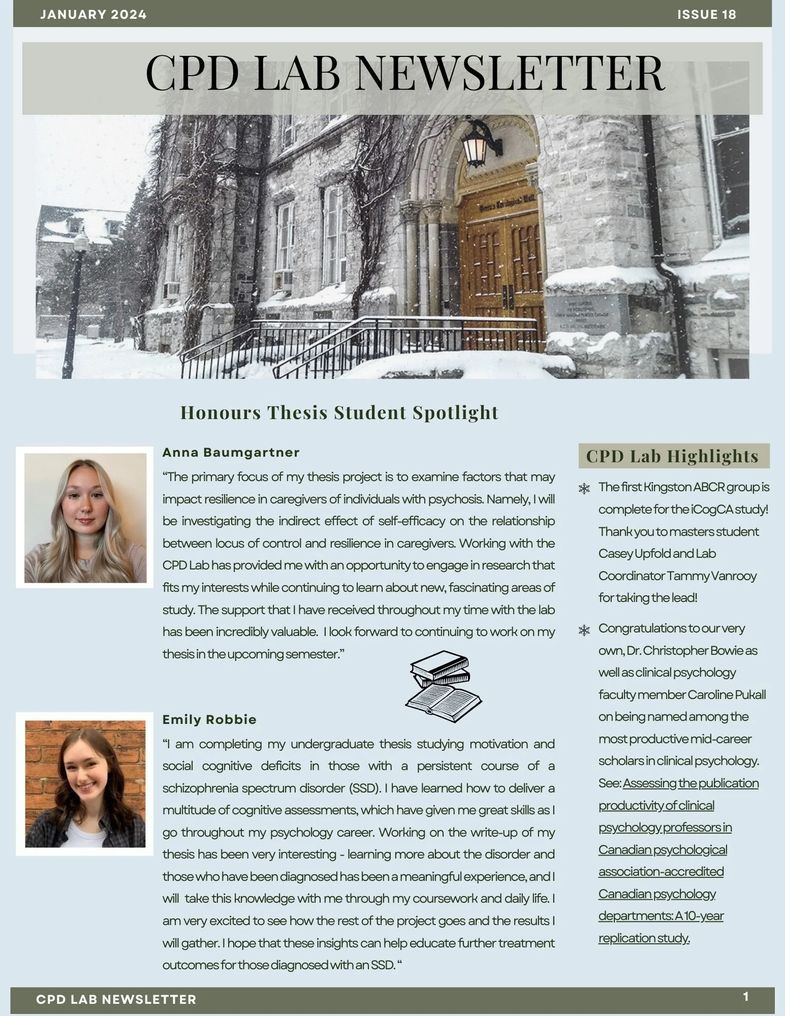 Newsletter — CPD Lab