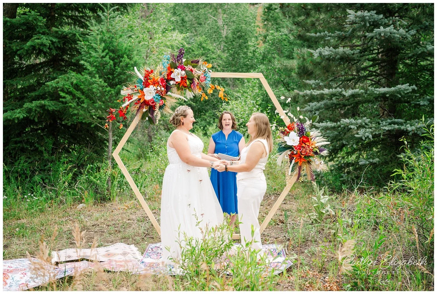Megan & Kit’s Summertime Riverside Wilderness Wedding in Pecos, New ...