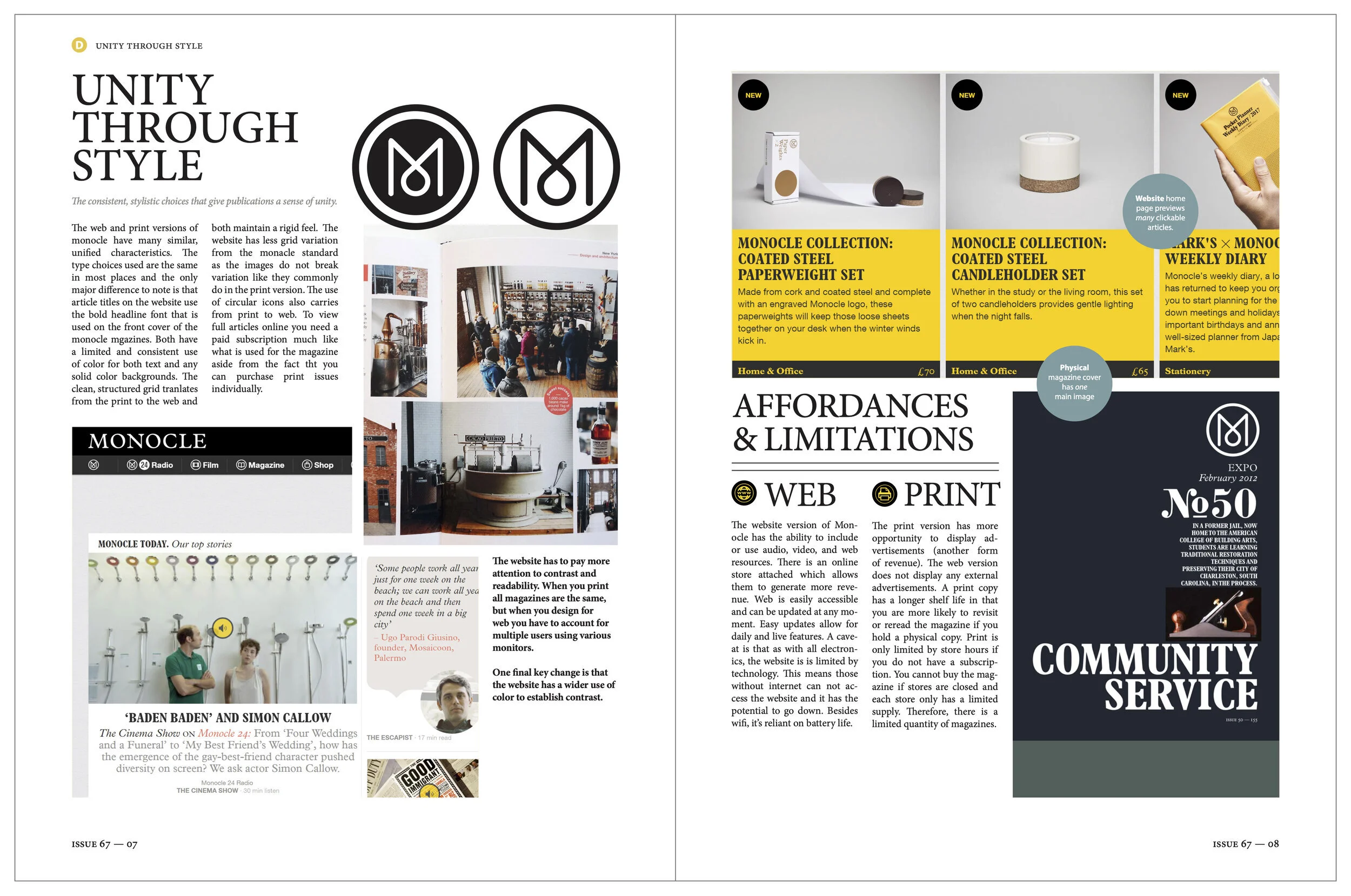 Monocle Magazine Layout
