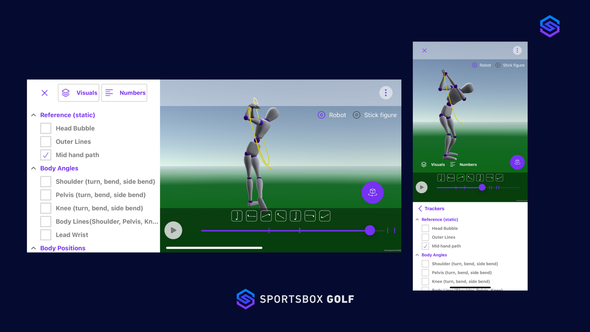 Sportsbox Golf: Visuals and Tracker Definitions — Sportsbox 3DGolf