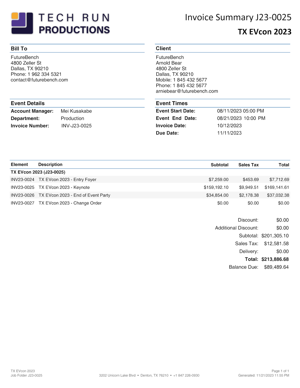 Smart Invoicing Report — Square Wave