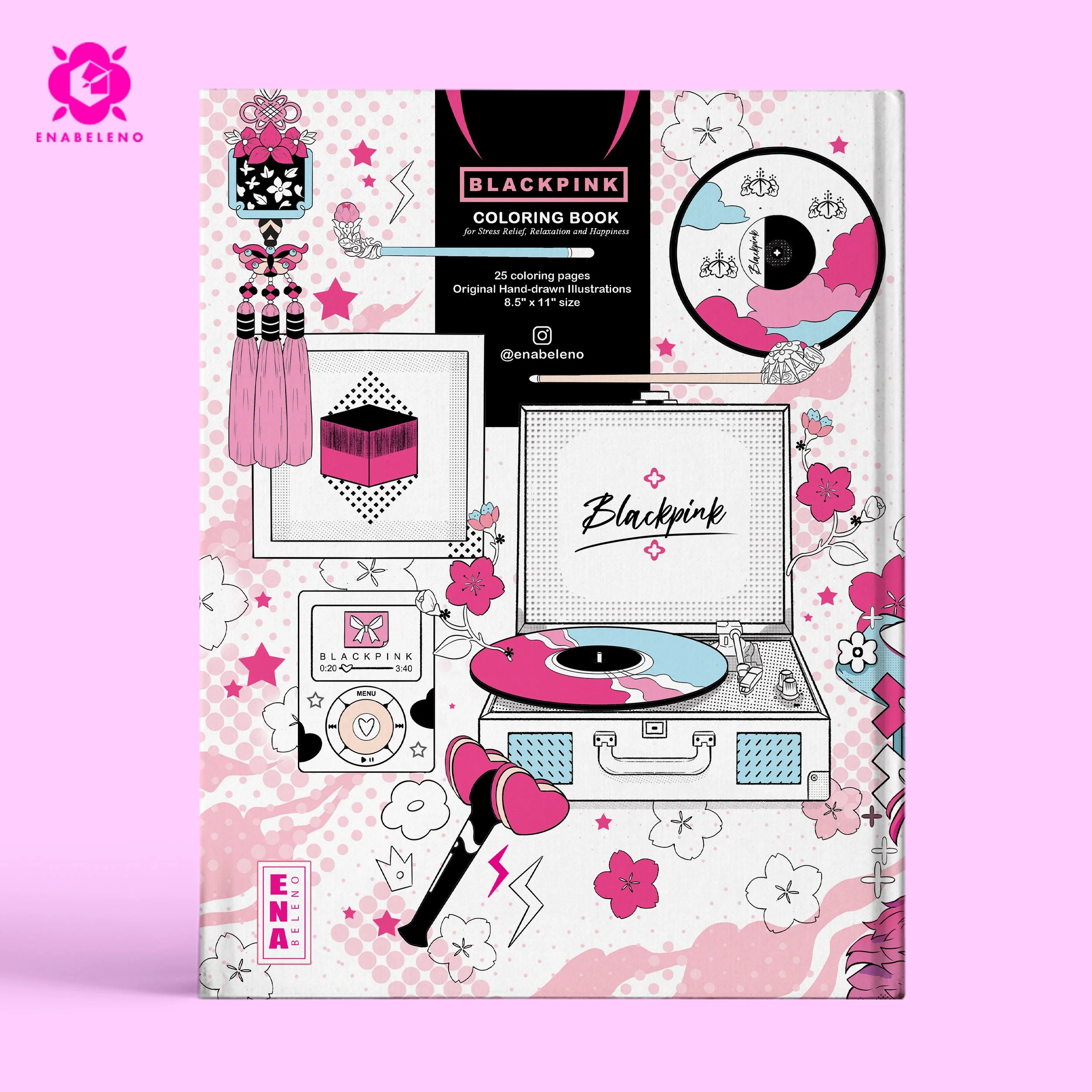 BLACKPINK Kpop Coloring Book — ENABELENO