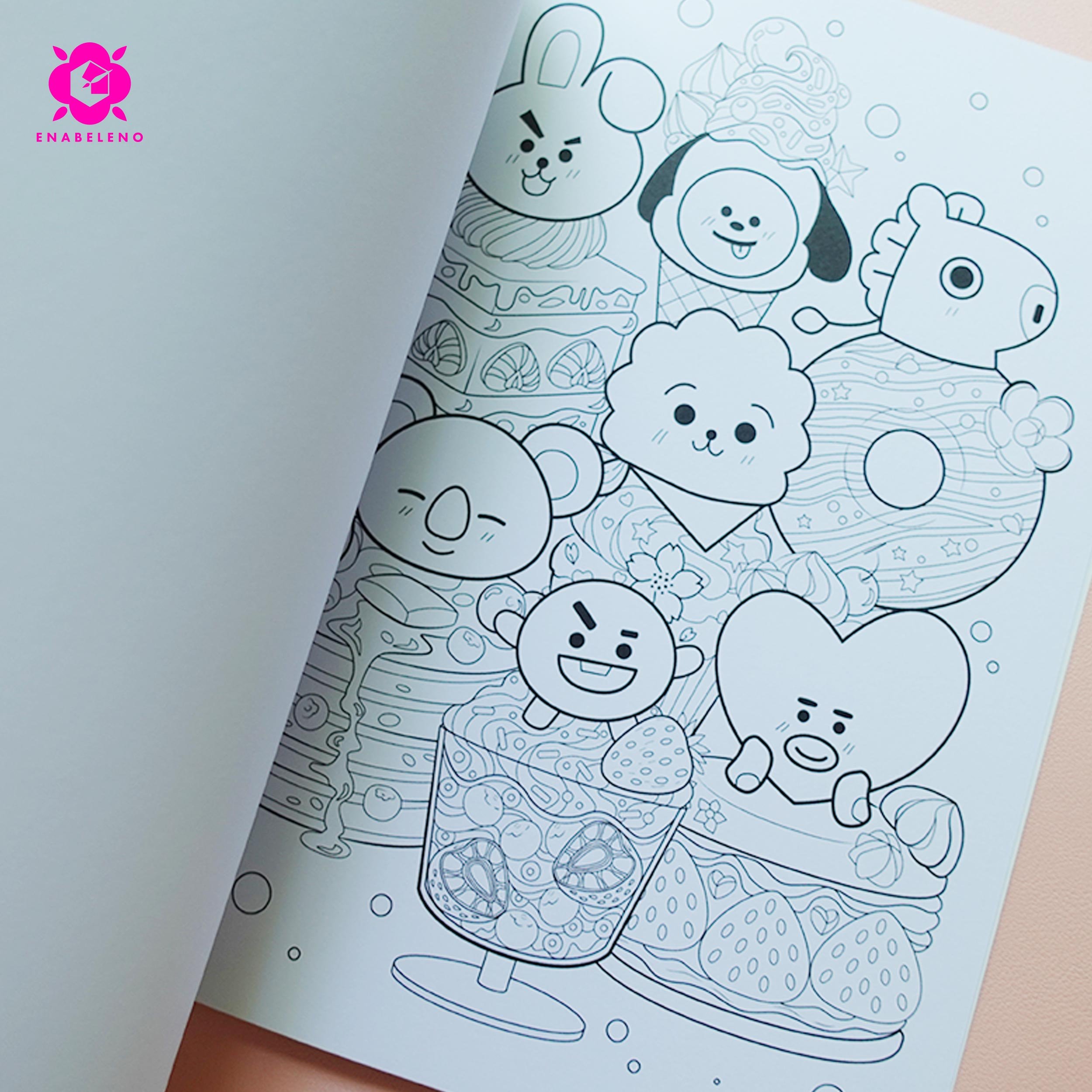 BTS Kpop Coloring Book — ENABELENO