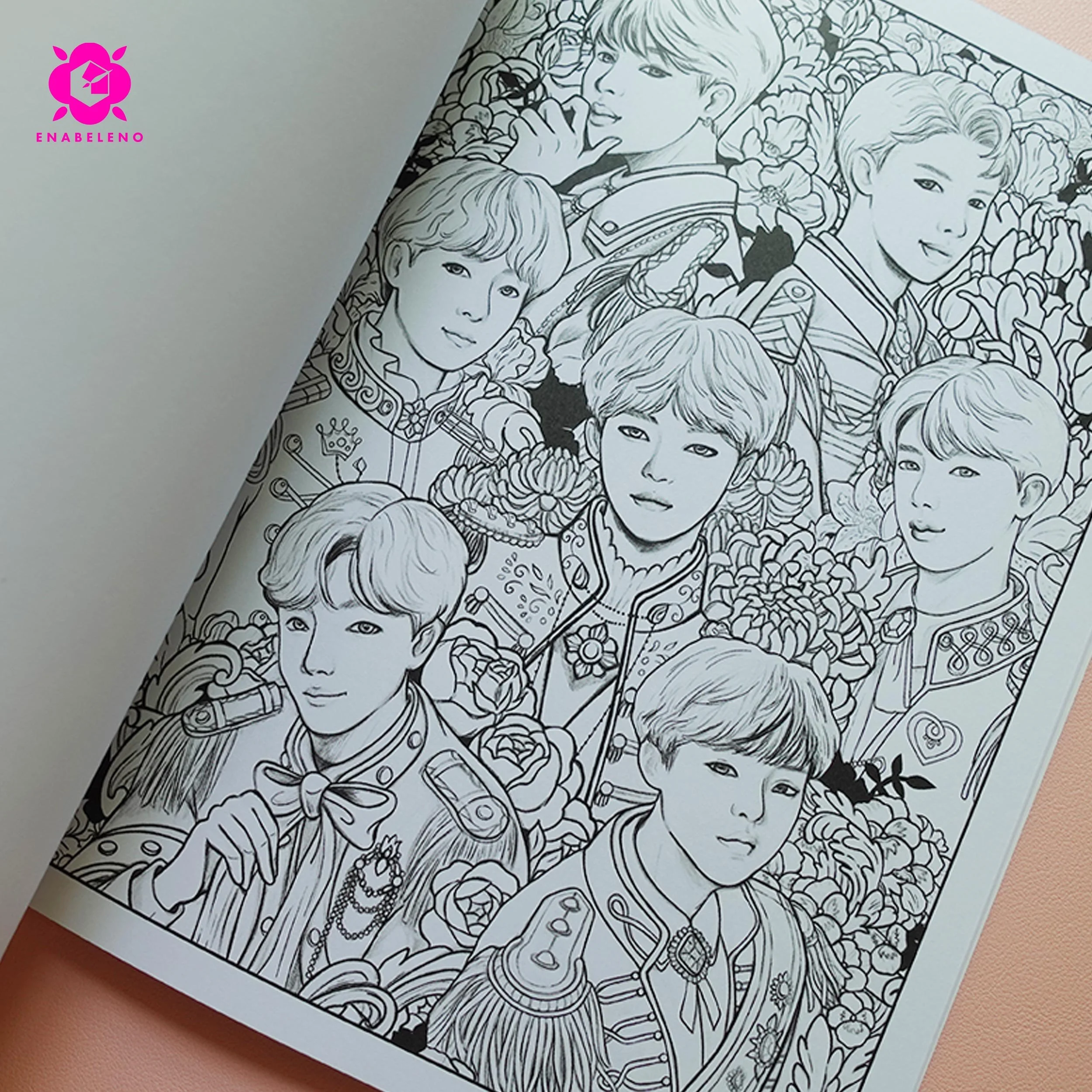 BTS Kpop Coloring Book — ENABELENO