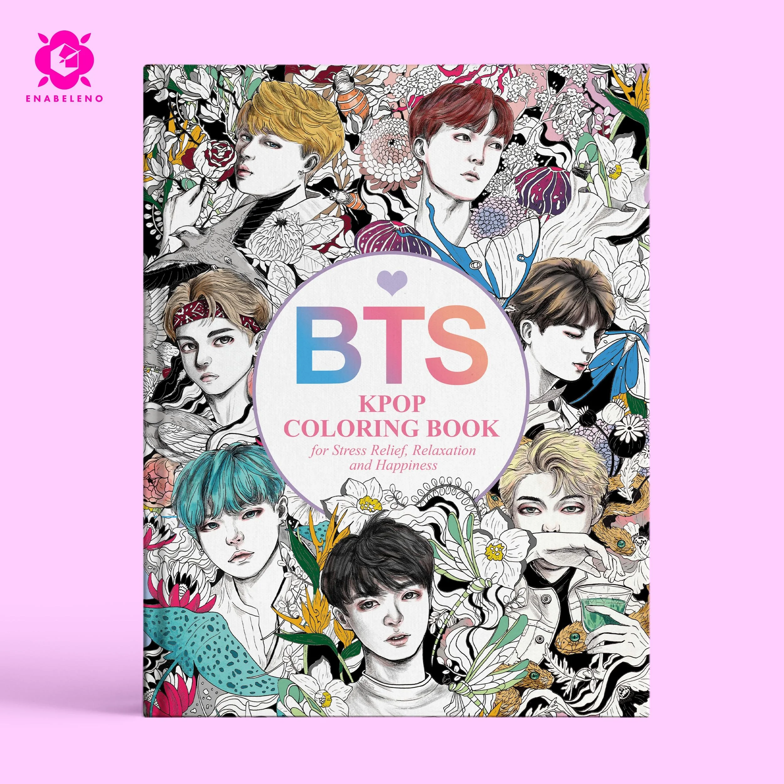 BTS Kpop Coloring Book — ENABELENO