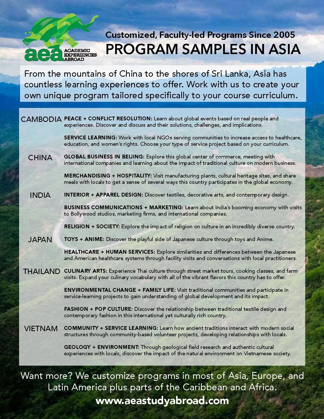 Academic Experiences Abroad (AEA) in Asia — Academic Experiences Abroad