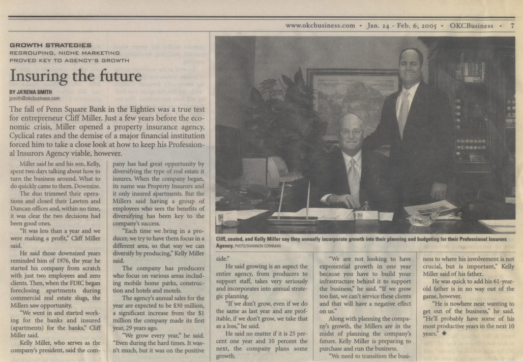 Professional Insurors In The News - Media Recognition - Professional ...