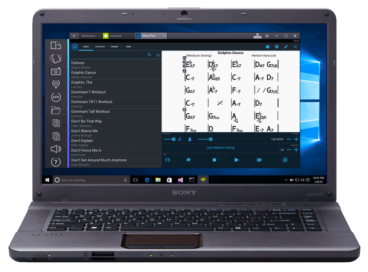 Blue Stacks — iReal Pro