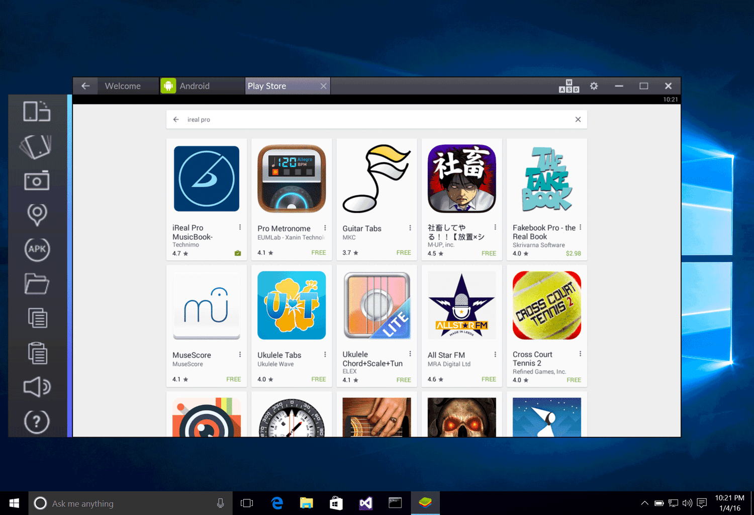 Blue Stacks — iReal Pro