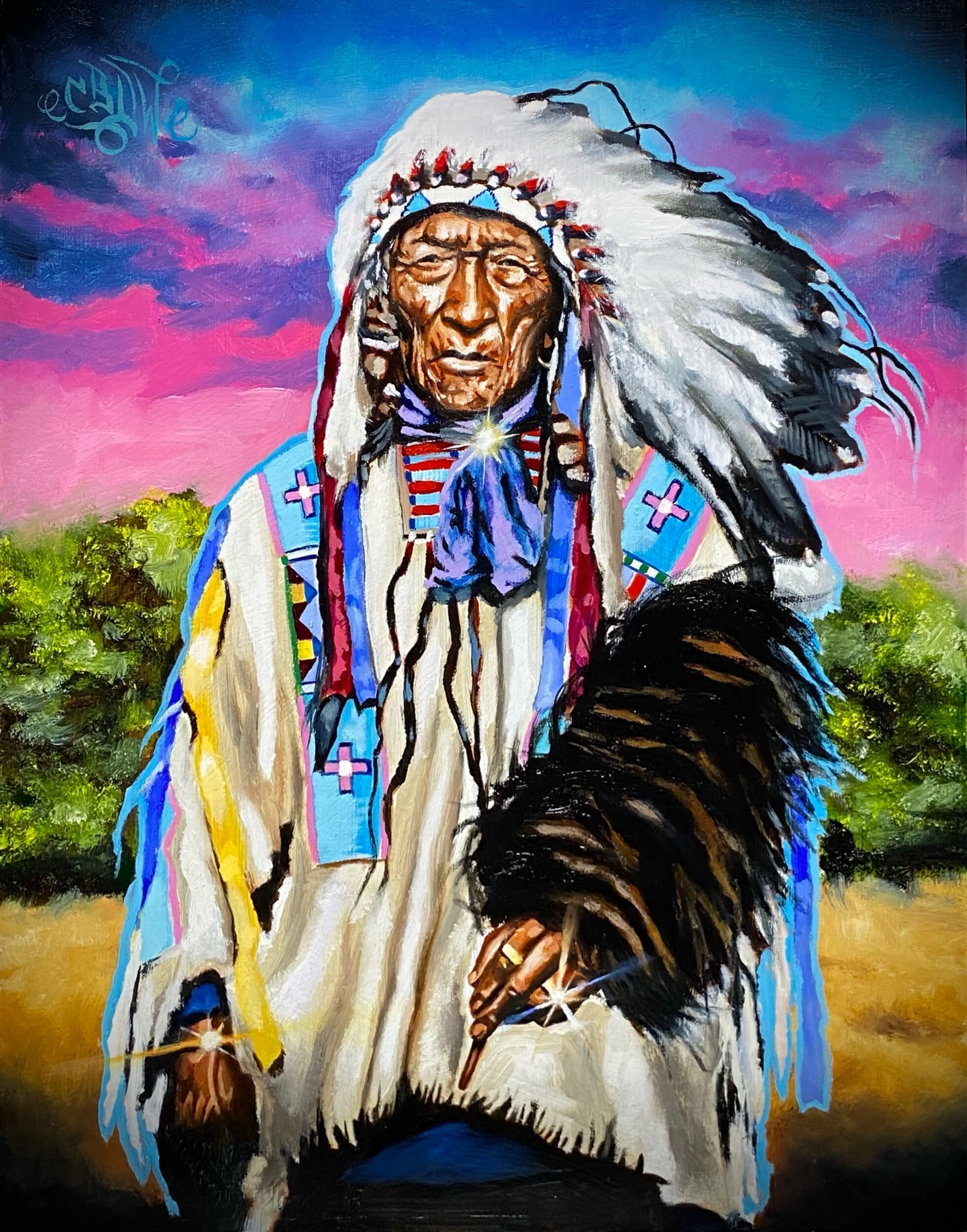 Available Art — Uprising Art By Carlin Bear Dont Walk