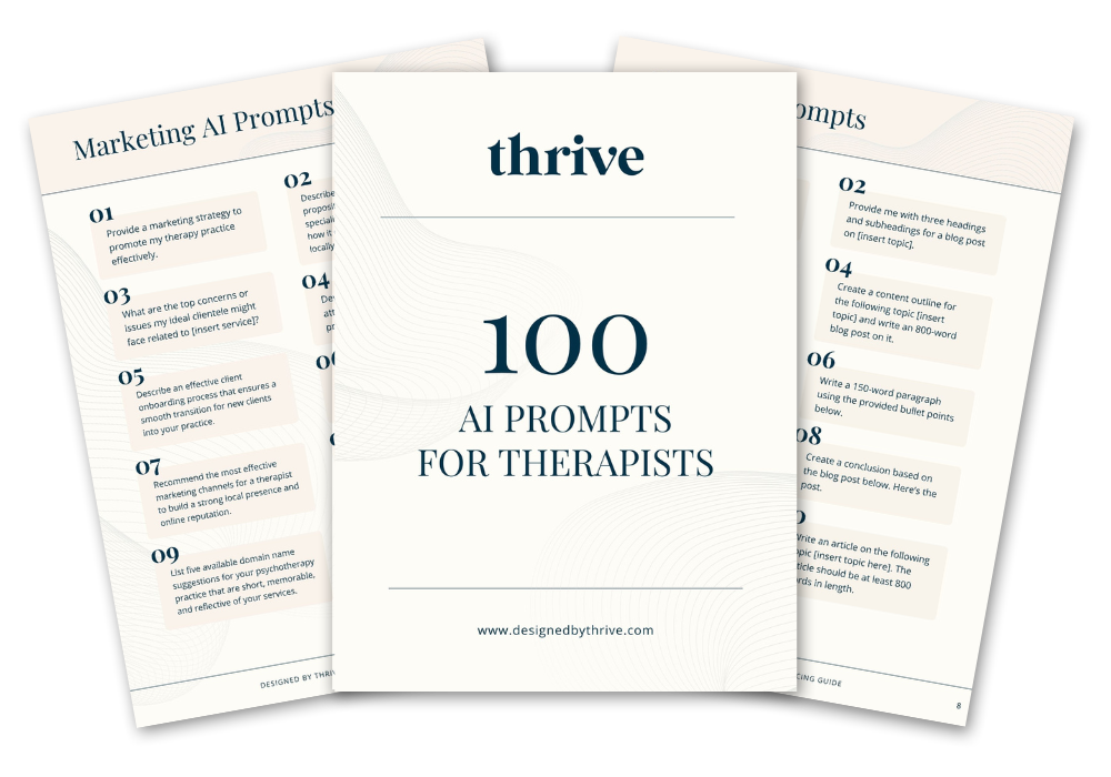 Therapist Website Design & SEO | Designed By Thrive