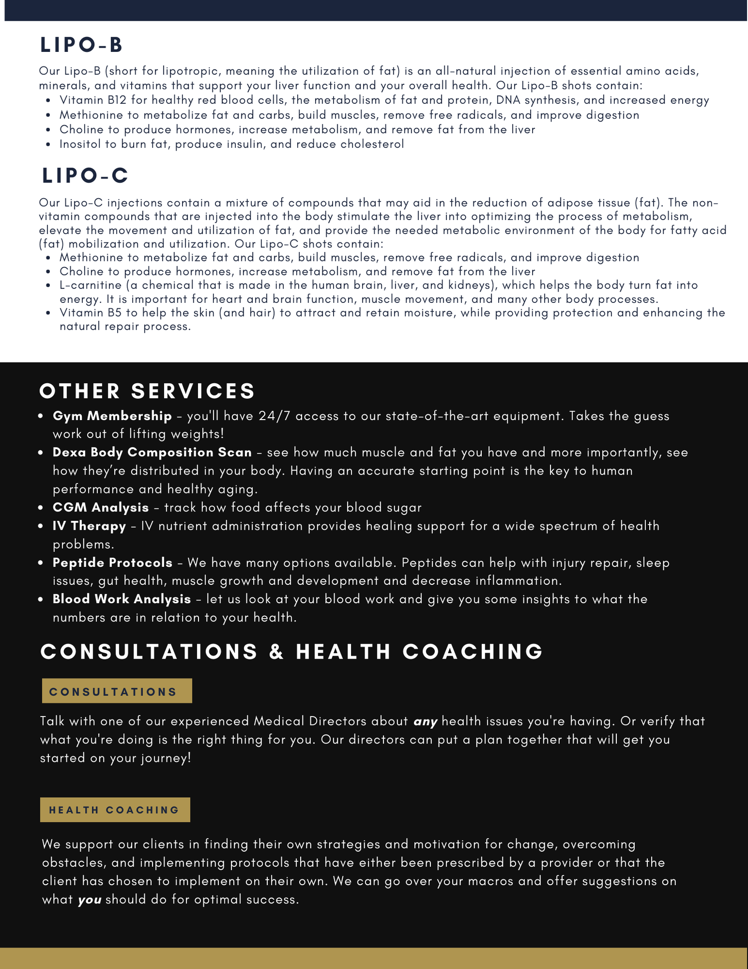 Physician Directed Weight Loss Protocol — UPGRADE Performance Institute