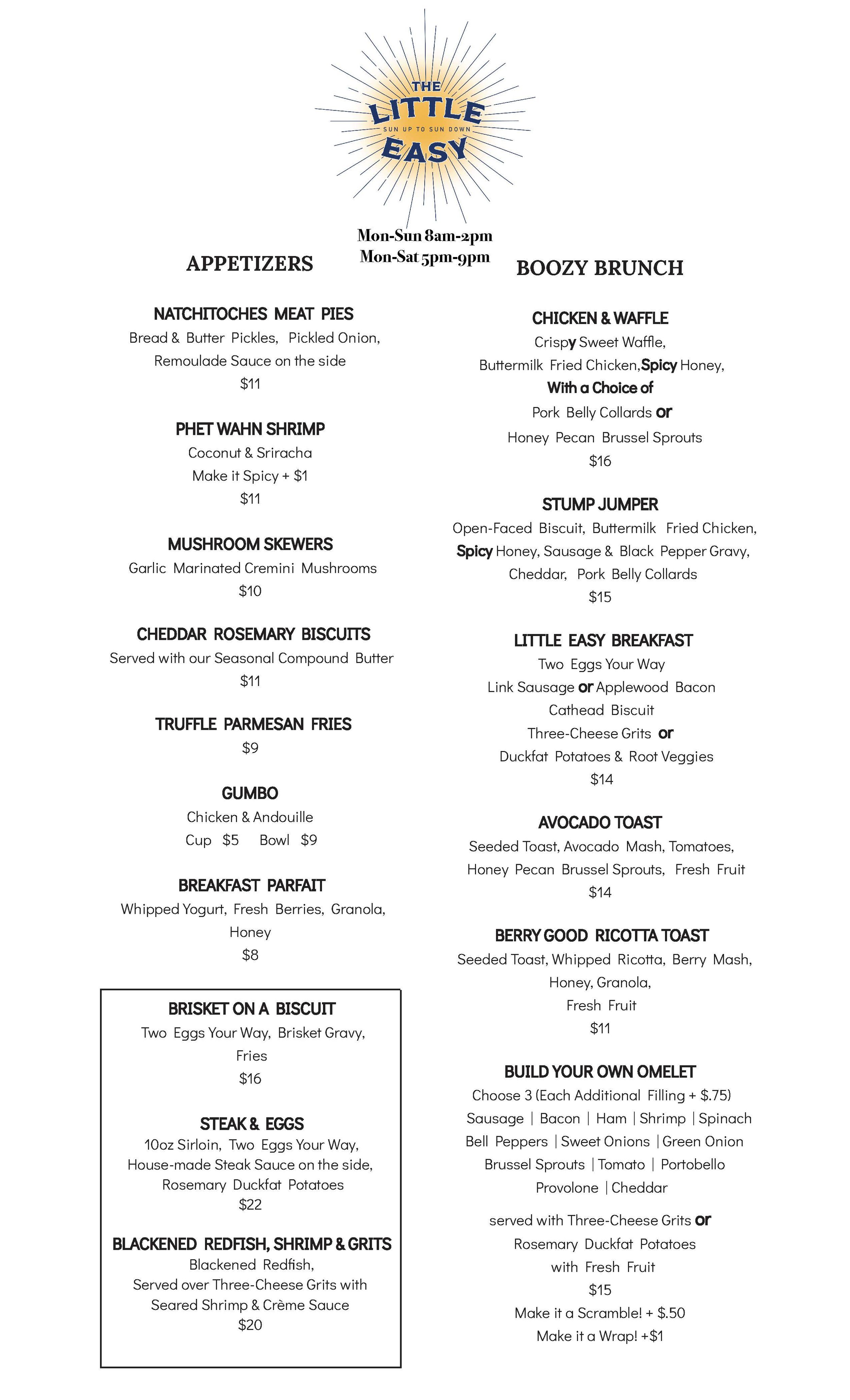 Coming Soon — The Little Easy