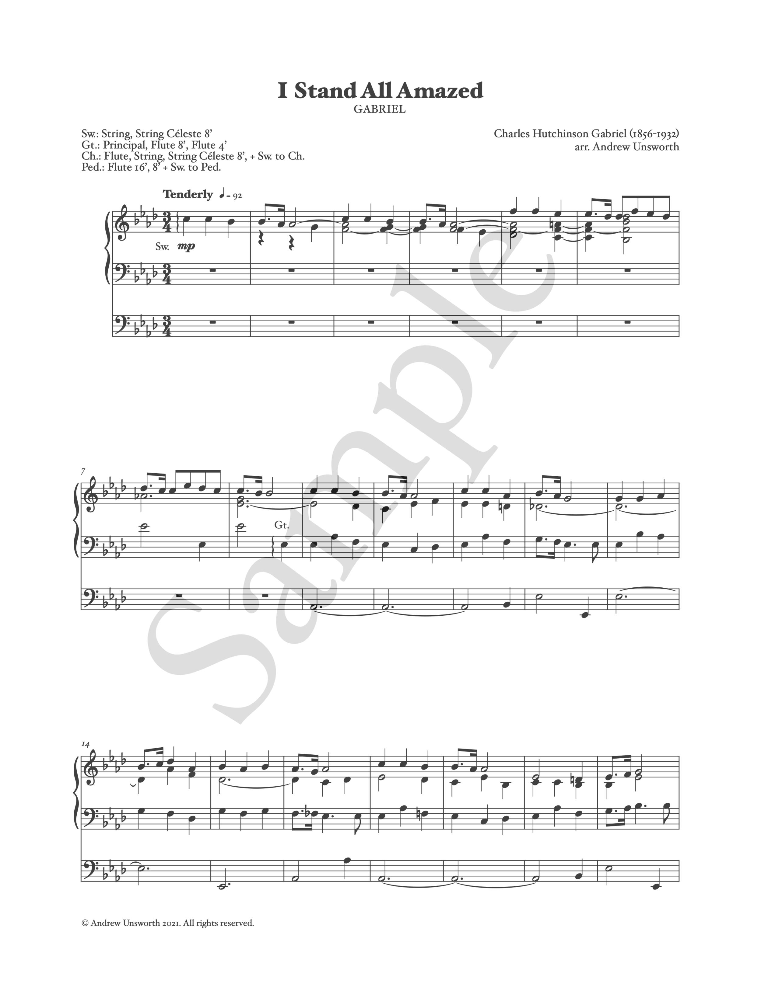 Store — Andrew Unsworth ||||| Organist