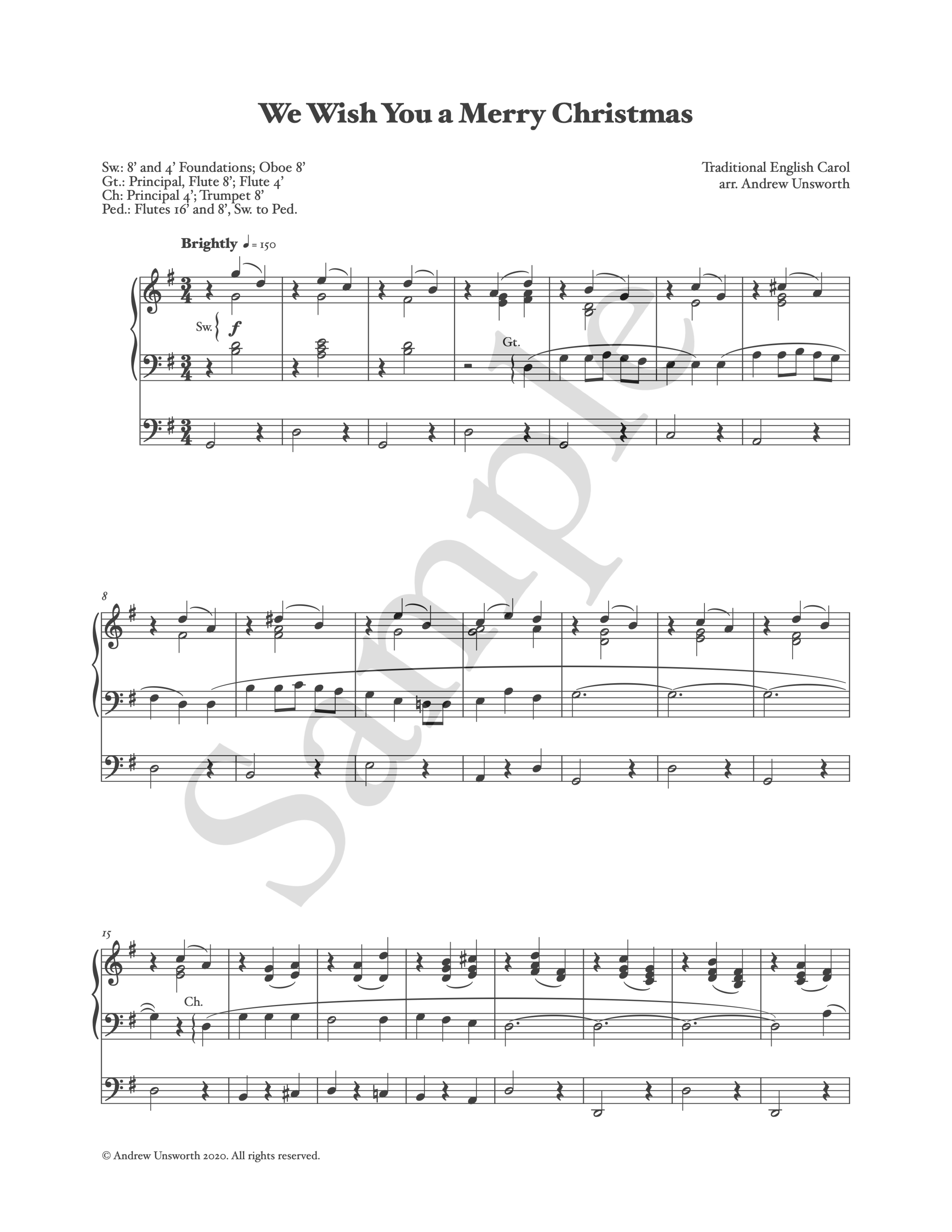 Store — Andrew Unsworth ||||| Organist