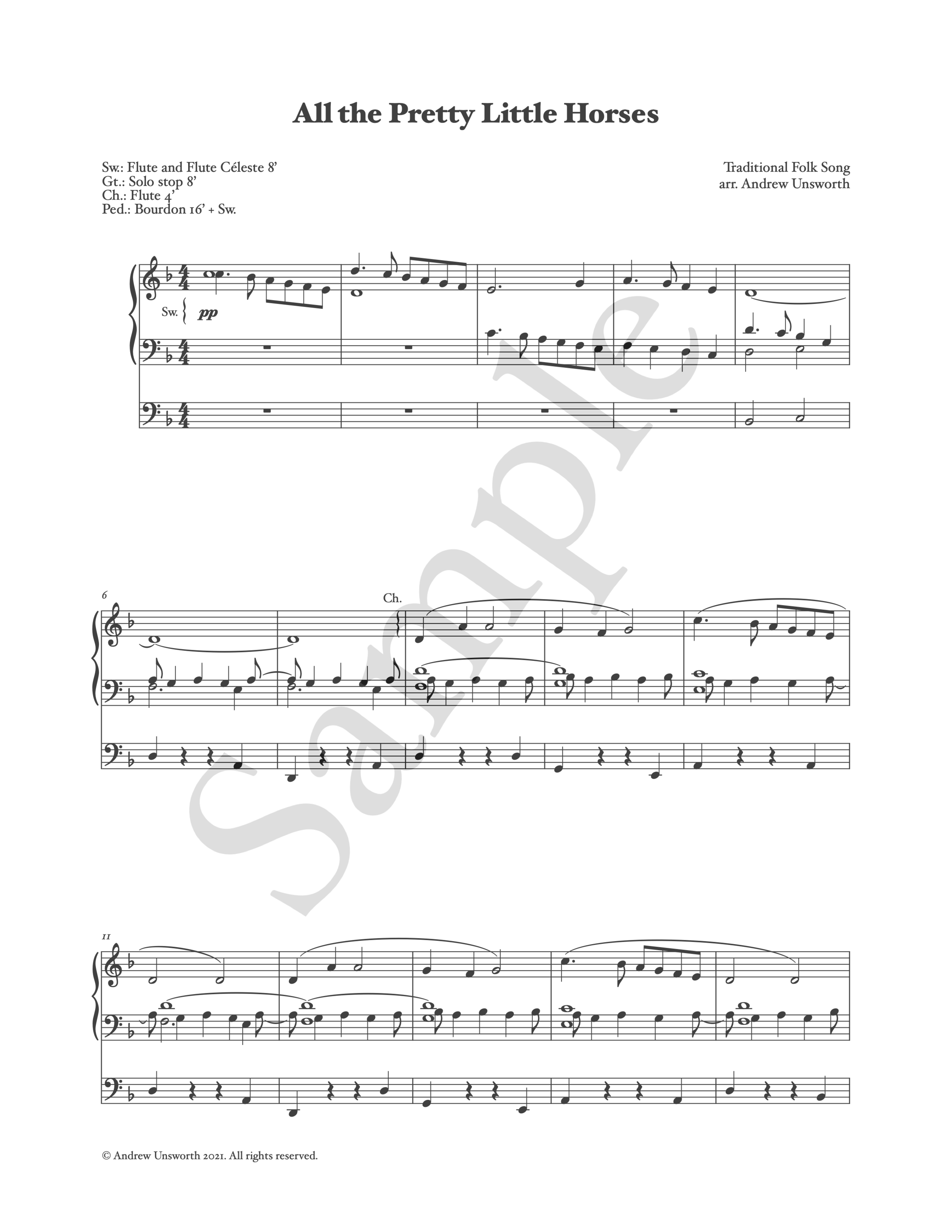 Store — Andrew Unsworth ||||| Organist