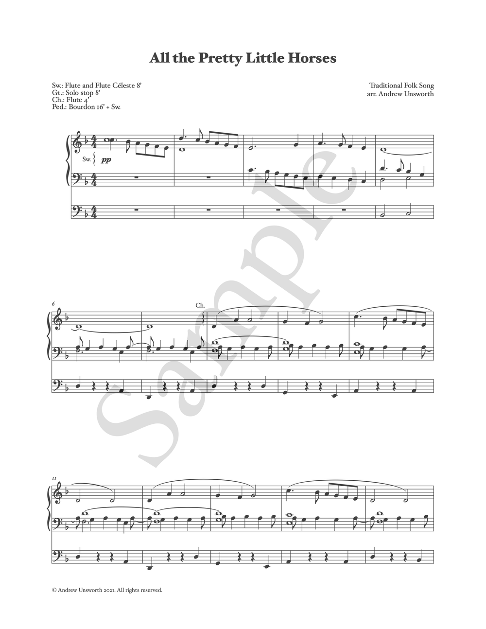 Store — Andrew Unsworth ||||| Organist