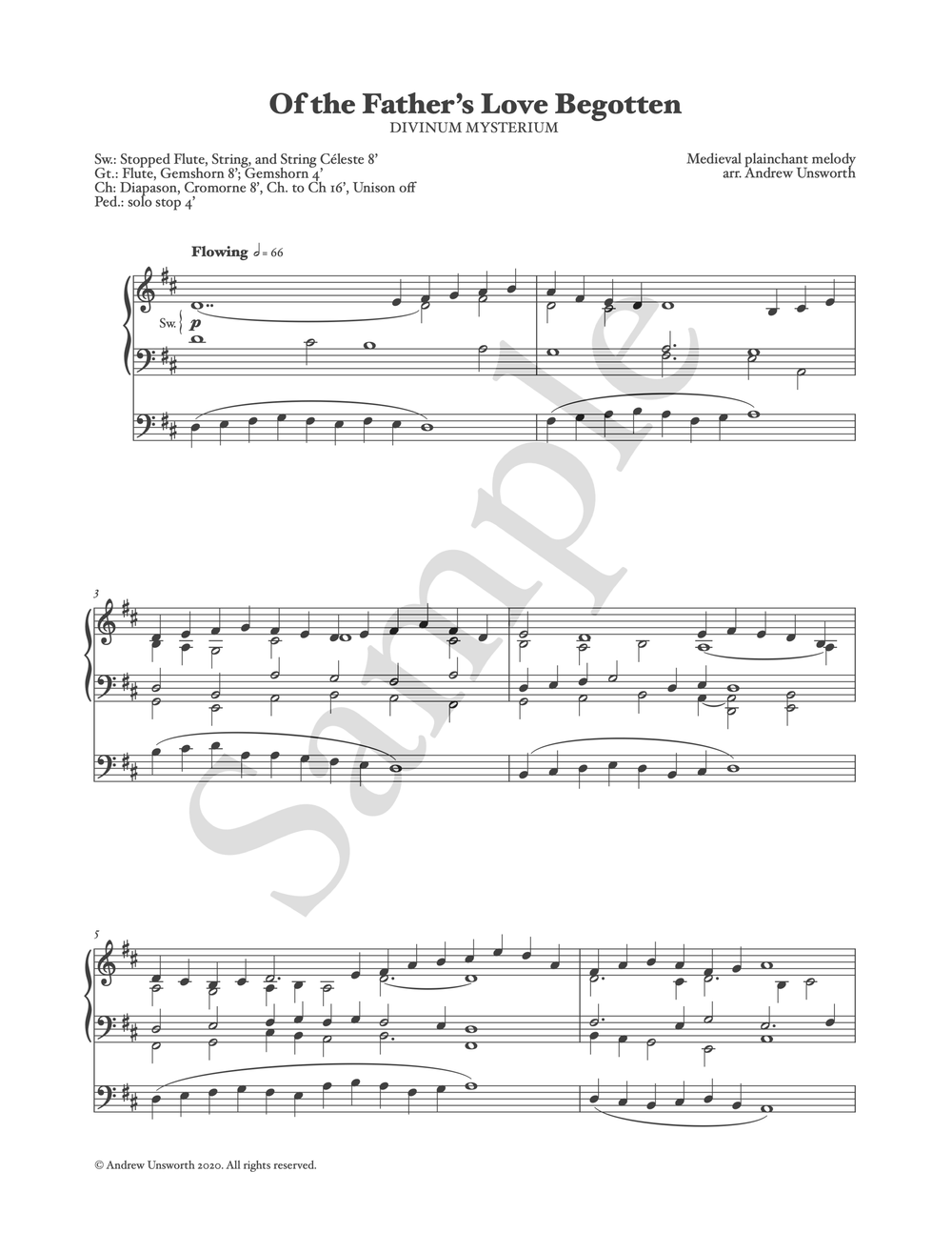 Store — Andrew Unsworth ||||| Organist