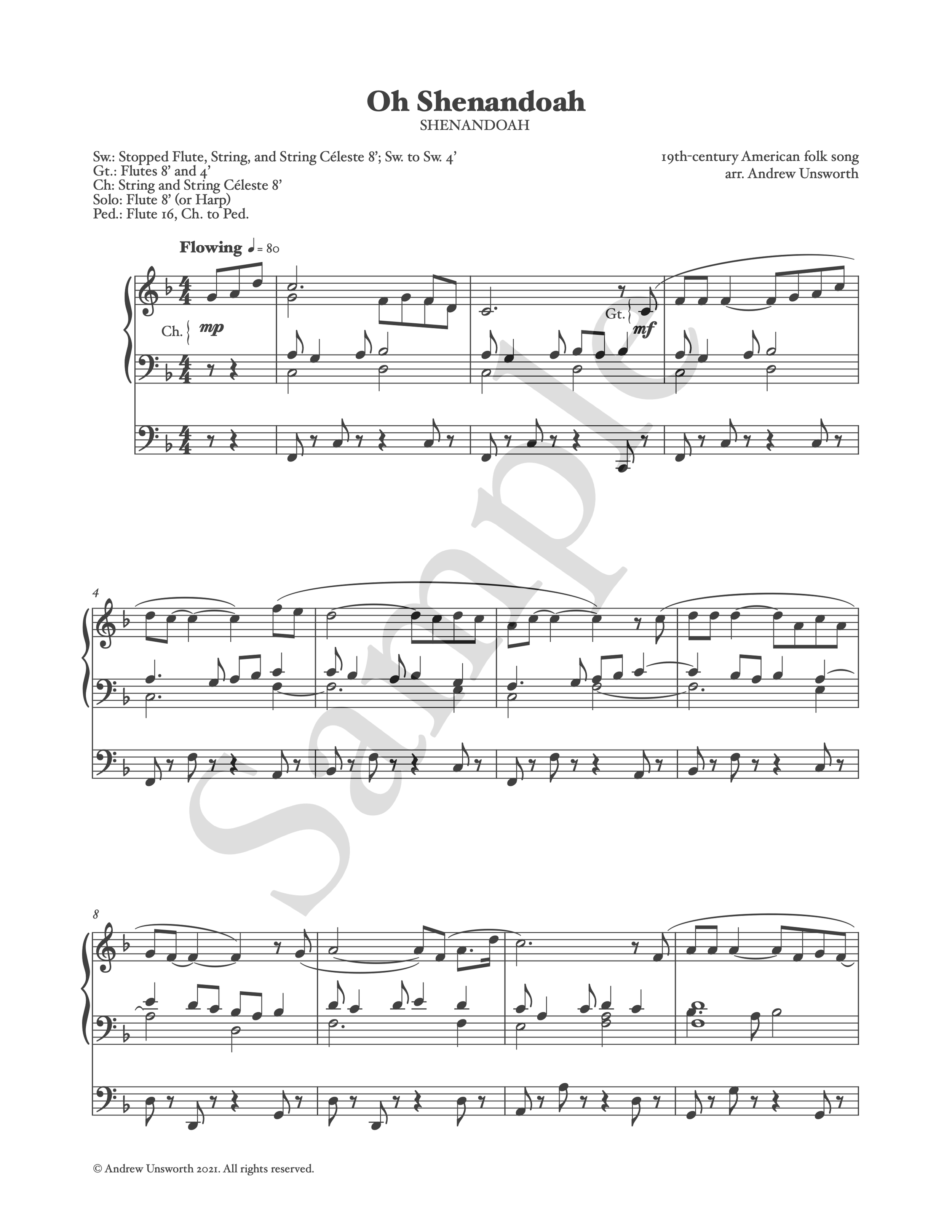 Store — Andrew Unsworth ||||| Organist