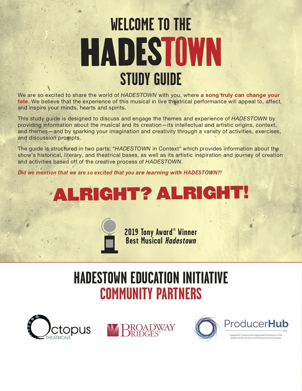 Study Guide — HADESTOWN Education Online