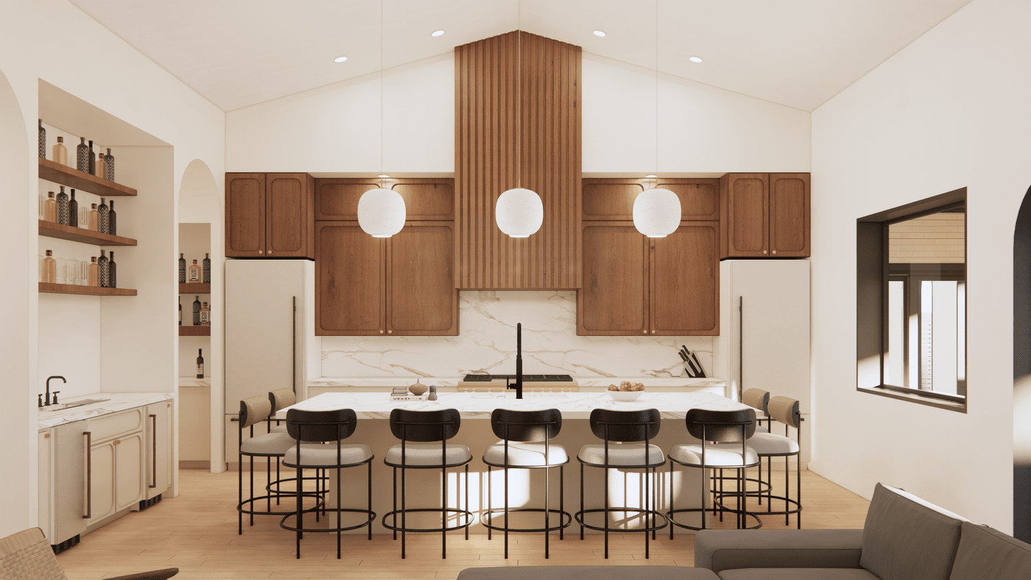 Transitional Modern Home Design — DINNES STUDIO