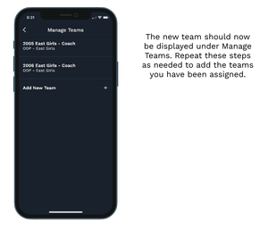 How to add an additional team — Praxis Sports
