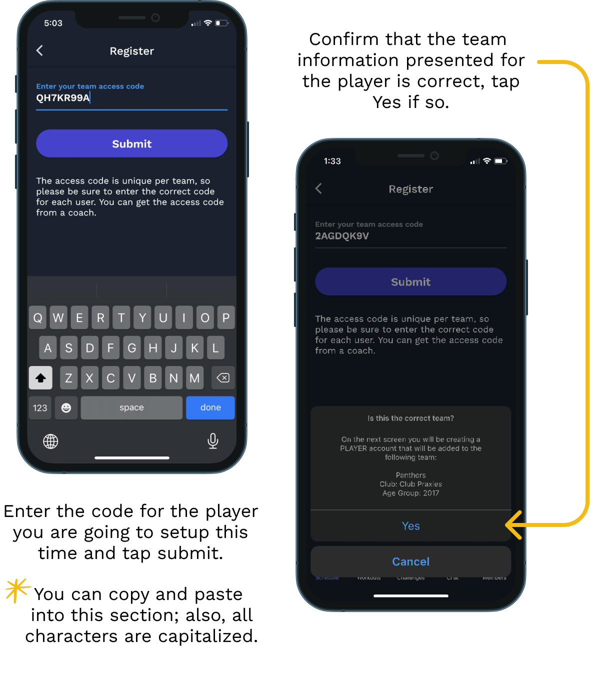 How to create accounts — Praxis Training