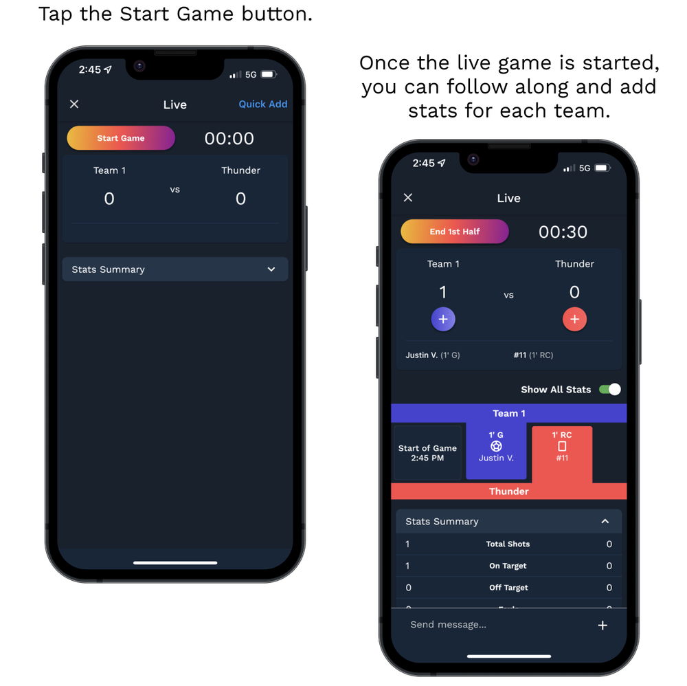 How to live score games — Praxis Sports