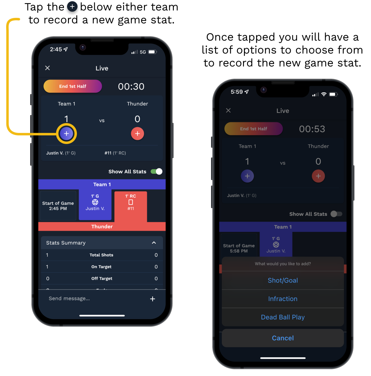 How to live score games — Praxis Sports