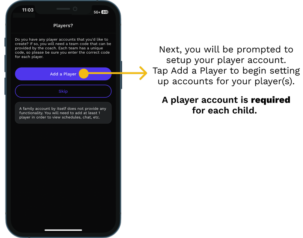 How to create accounts — Praxis Sports