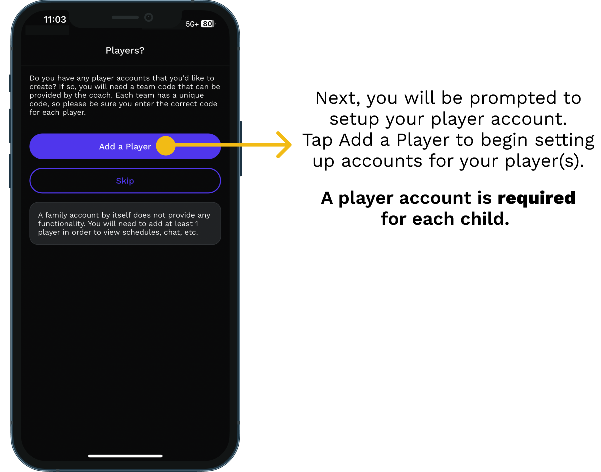 How to create accounts — Praxis Sports