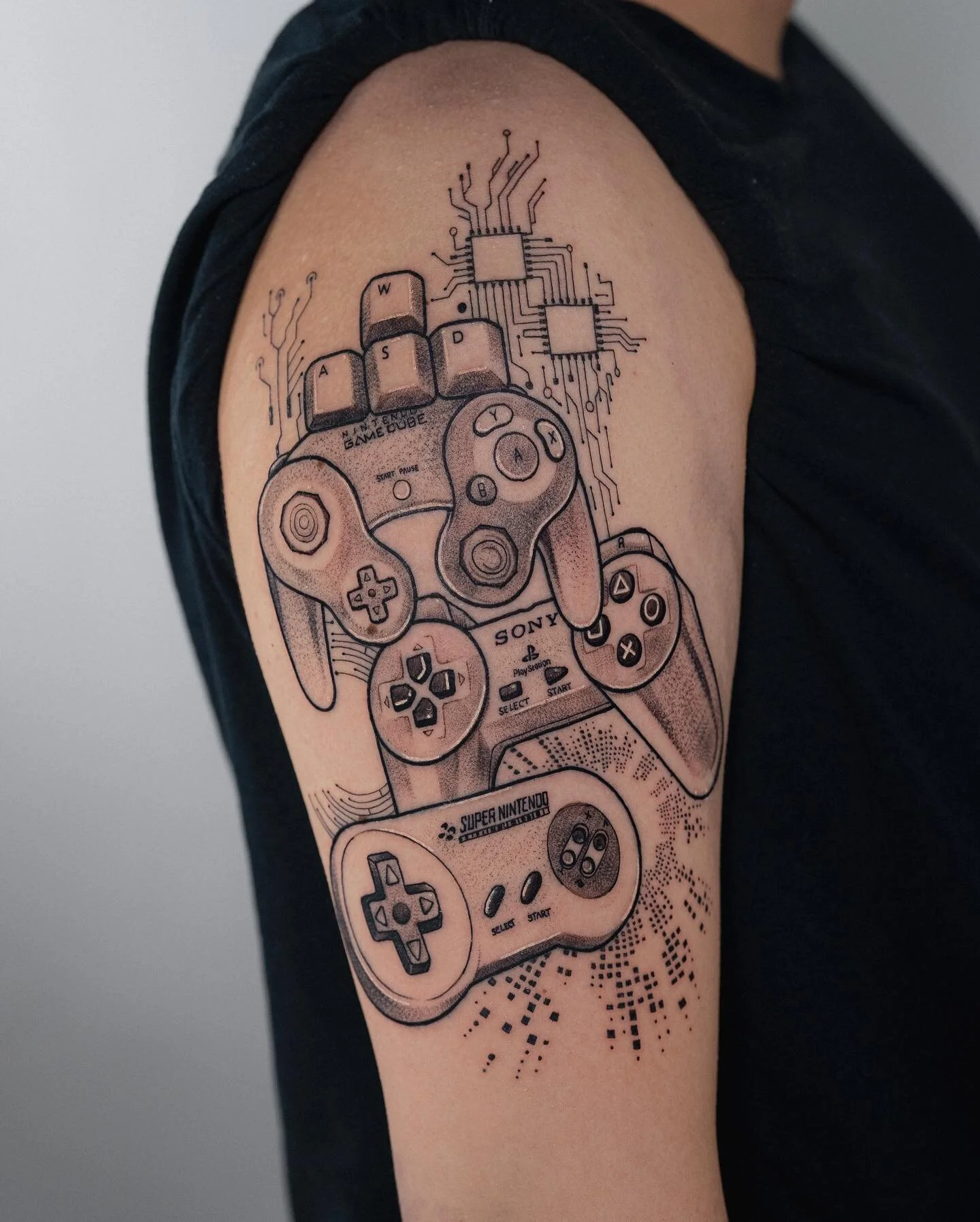 Nintendo Controller Tattoo